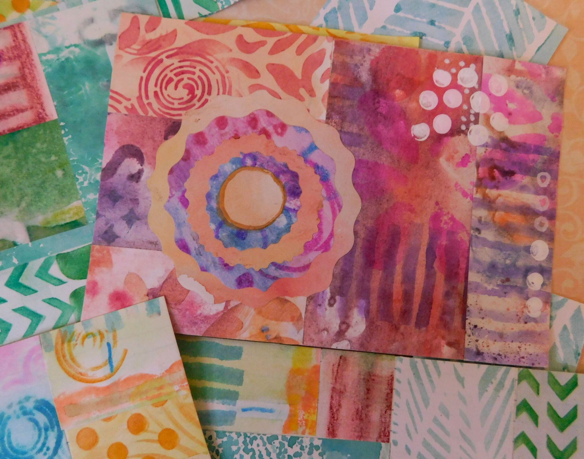 Scrap Mixed Media Postcards – Mary Ferrari Graphic Design – Espresso ...