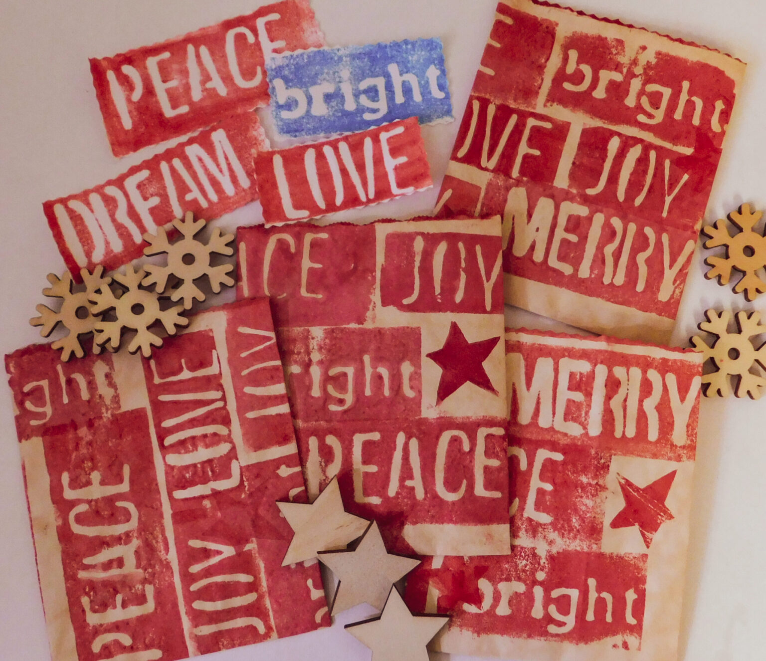 Stencil Text Stamps – Mary Ferrari Graphic Design – Espresso Press Design